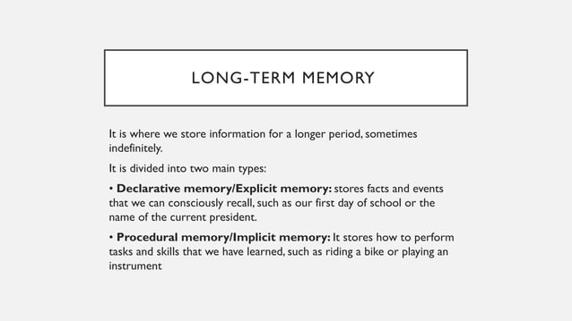 Memory and forgetting in Educational psychology | PPTX