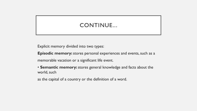 Memory and forgetting in Educational psychology | PPTX