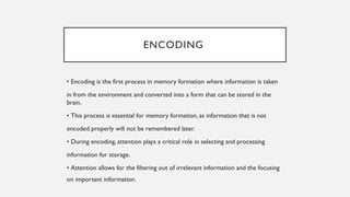 Memory and forgetting in Educational psychology | PPTX