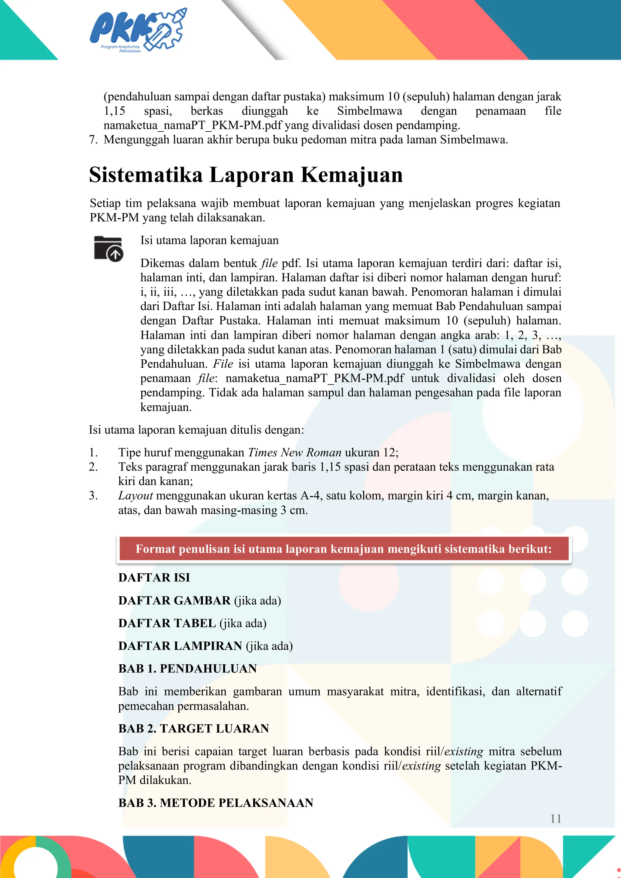 program kreatifitas mahasiswa - pedoman pkm | PDF