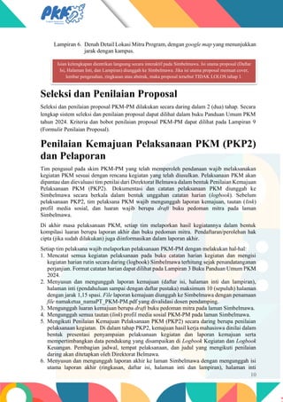 program kreatifitas mahasiswa - pedoman pkm | PDF