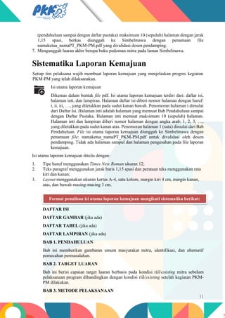 program kreatifitas mahasiswa - pedoman pkm | PDF