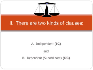 4. ENGLISH INDEPENDENT AND DEPENDENT CLAUSE W-2.ppt