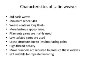 4. Satin fabric classification and uses in daily life | PPTX
