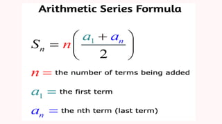 4. QUARTER 1 ARITHMETIC SERIES COT.pptx math | PPTX