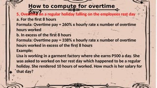 4. OVERTIME PAY FOR SENIOR HIGH STUDENTS | PPTX