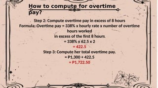 4. OVERTIME PAY FOR SENIOR HIGH STUDENTS | PPTX