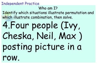 Permutations-vs-Combinations for level 1o | PPT
