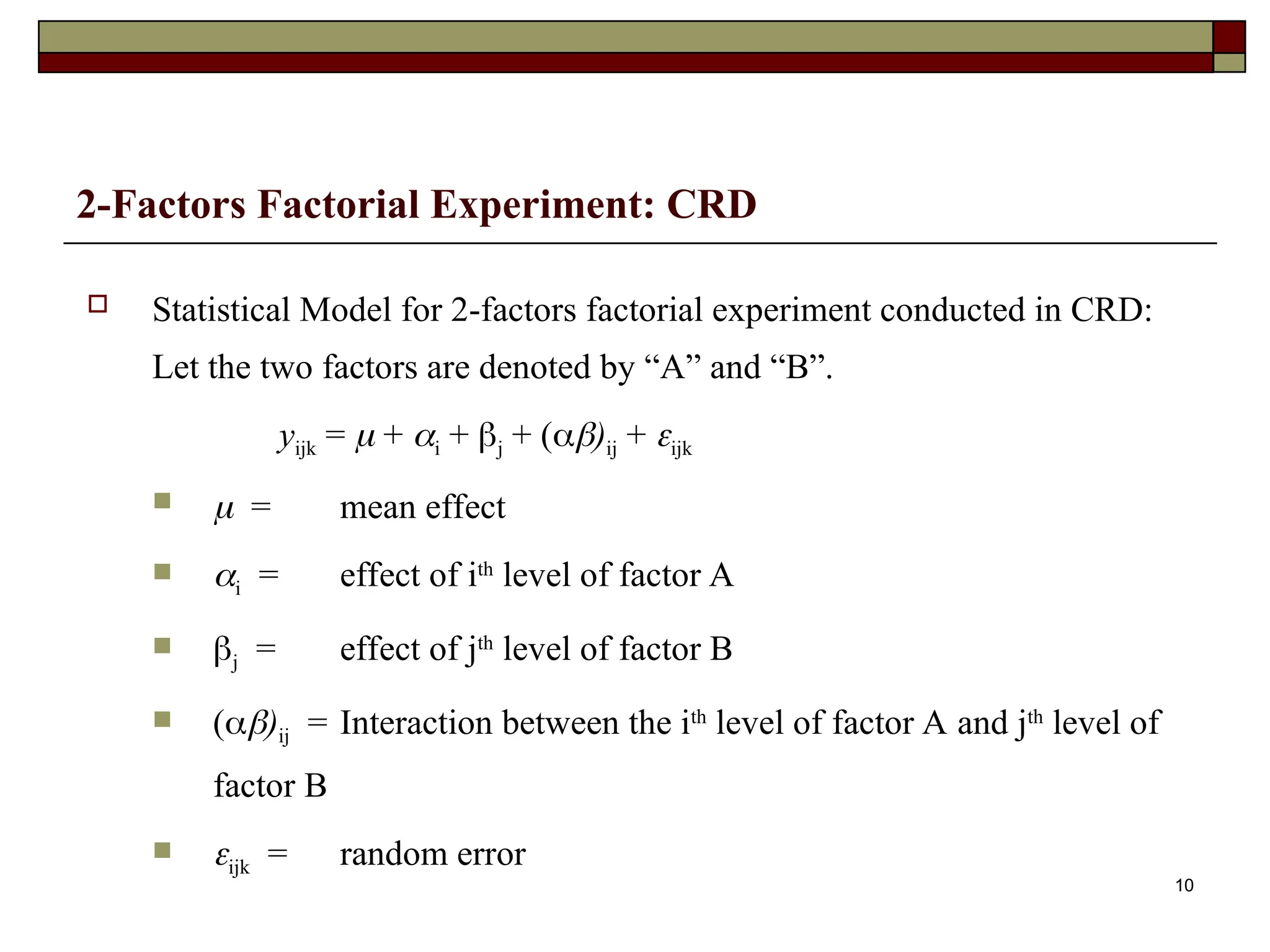 Factorial Expriments for BSc agriculture | PPT
