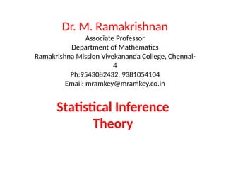 4. Statistical Inference Theory.pptxbhhgggg | PPTX