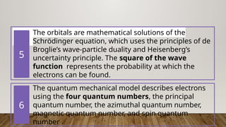 Quantum Mechanical Model of the atom.... | PPTX