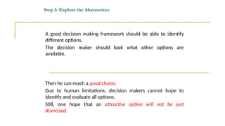 4.STEPS IN DECSION MAKING.pptx steps in deciiosn making | PPTX