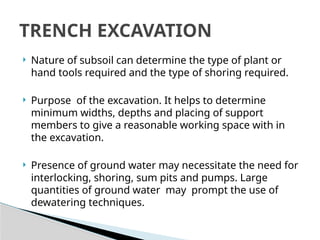 Excavation for Cuttings construction NOTES | PPTX