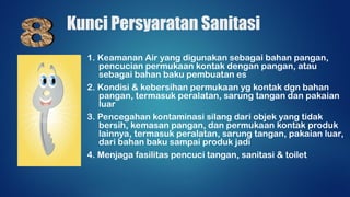 4. SANITATION STANDARD OPERATING PROCEDURE Revisi Maret 2015.ppt
