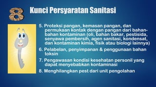 4. SANITATION STANDARD OPERATING PROCEDURE Revisi Maret 2015.ppt