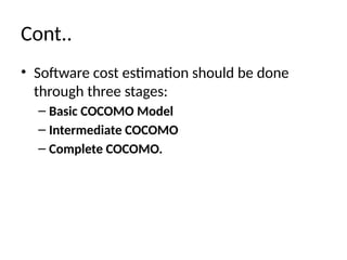 4. COCOMO – HEURISTIC ESTIMATION TECHNIQUE.pptx