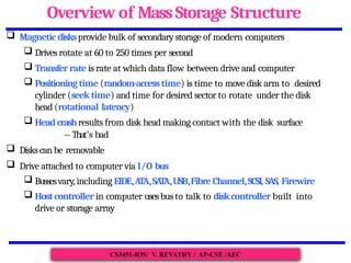 mass storage structure concepts with explanation | PPTX