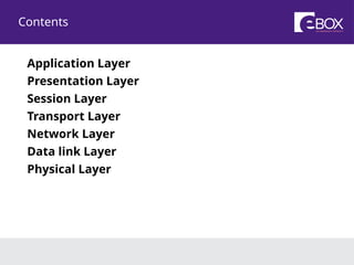 Open System INterconnection -OSI/ISO layer | PPT
