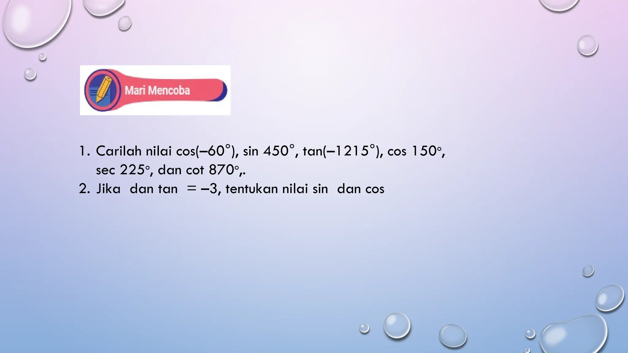 Fungsi Trigonometri (Grafik sin, cos, dan tan) | PPTX