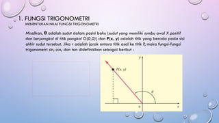 Fungsi Trigonometri (Grafik sin, cos, dan tan) | PPTX