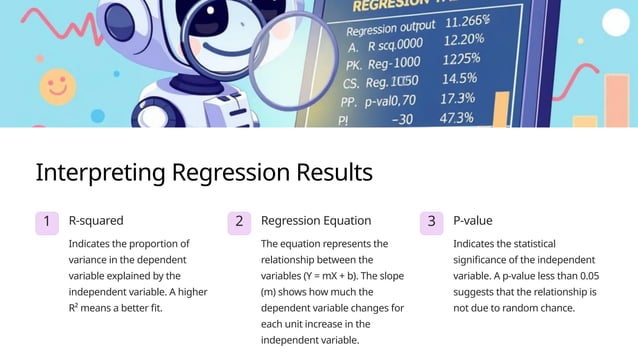 Linear Regression Analysis with Excel spreadsheets | PPT