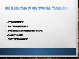 PLAN OF ACTION (POA) KESEHATAN GIGI DAN MULUT | PPTX