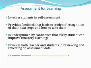 Pengenalan AFL Assessment For Learning.ppt