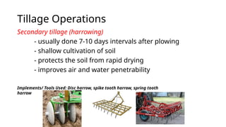 Land preparation for Annual and Perennial Crops | PPTX