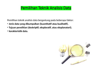 4. Teknik Analisa Data penelitian keperawayan.pptx