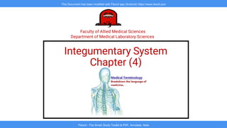 Introduction to the Integumentary System: Skin, Hair, and Nails” | PPT