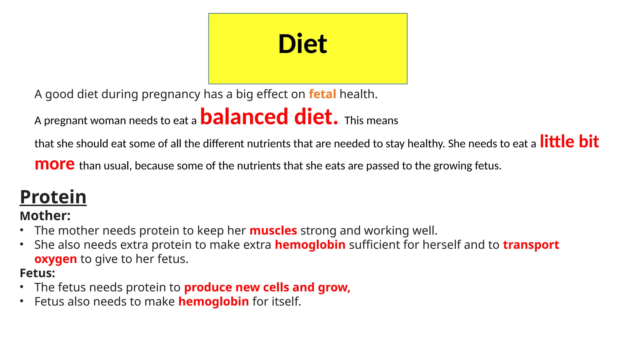 Keeping fetus healthy Year 8 Presentation | PPTX
