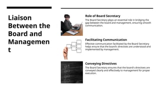 Responsibilities of a Board Secretary (Overview) | PPTX