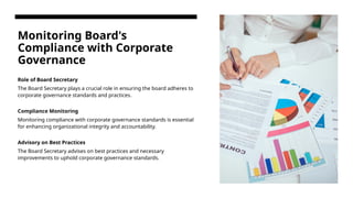 Responsibilities of a Board Secretary (Overview) | PPTX