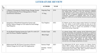 V2G/V2H and G2V Based Energy Harvesting System using a Hybrid Energy ...