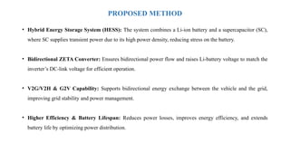 V2G/V2H and G2V Based Energy Harvesting System using a Hybrid Energy ...