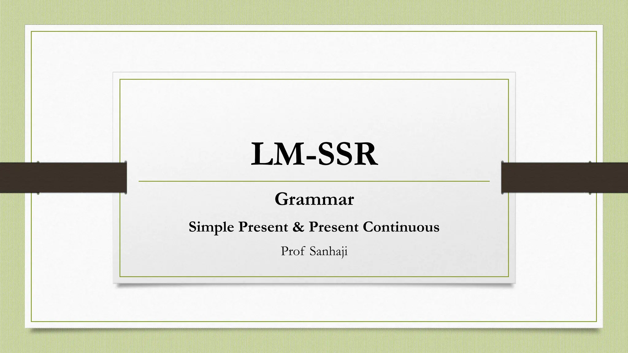 Grammar Simple Present. Present tense grammar | PPT