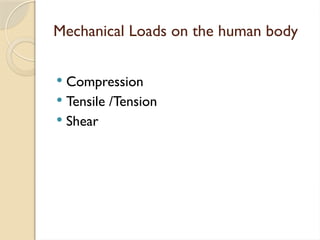 4..Kinetic Concepts for Analyzing Human Motion part (b) load on human ...