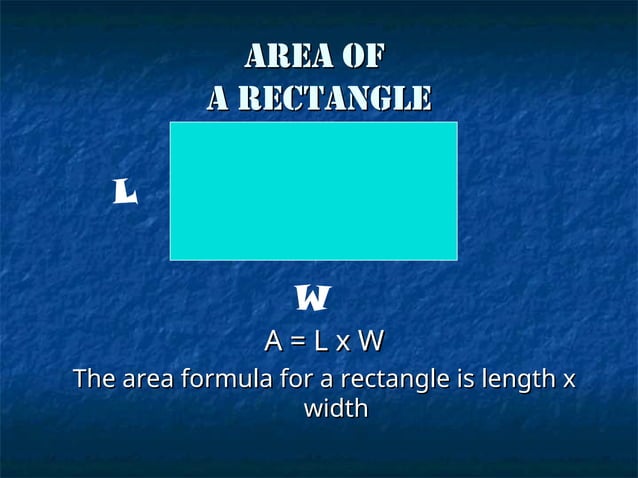 4.-Area-and-Perimeter formula and examples; | PPT
