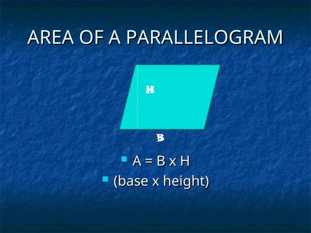 4.-Area-and-Perimeter formula and examples; | PPT