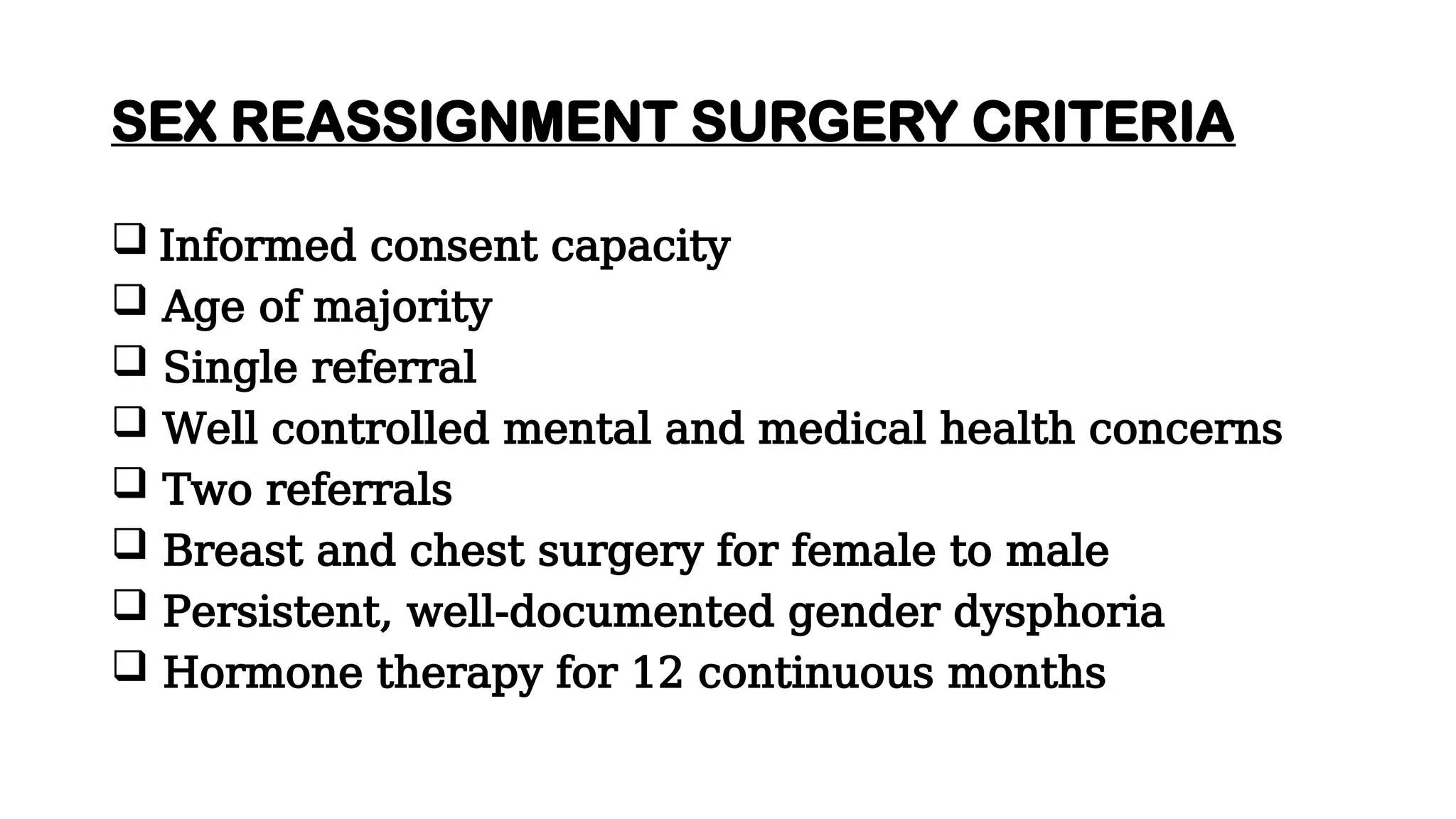 4. GENDER REASSIGNMENT SURGERY.pptx AHN 2 | PPTX