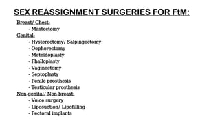 4. GENDER REASSIGNMENT SURGERY.pptx AHN 2 | PPTX