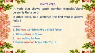 4. Non- finite Verb.pptx English Grammar | PPTX