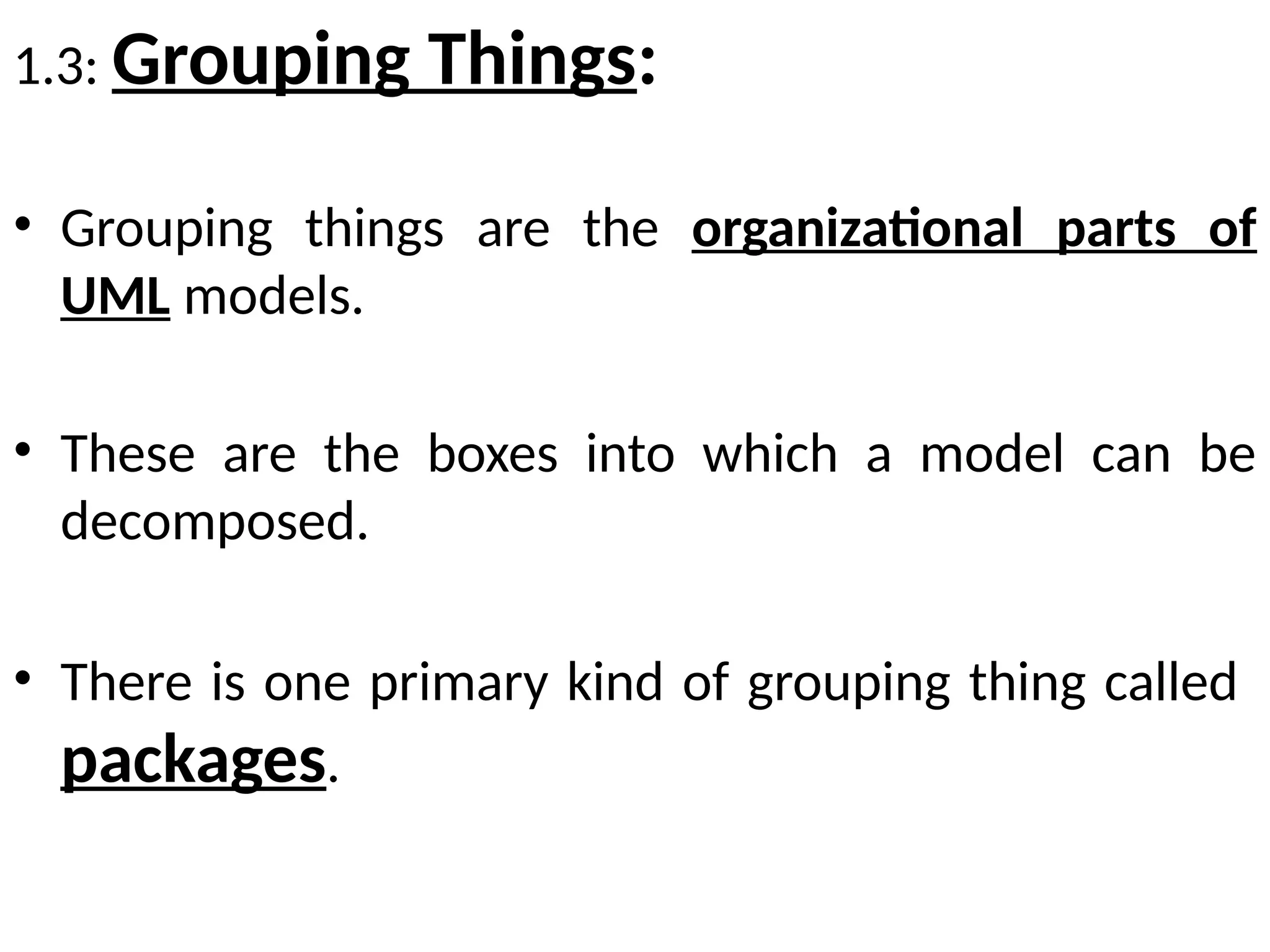 objects and design in unified modelling language | PPTX