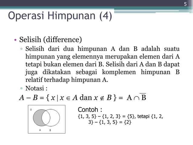 Mata Kuliah Matematika Bisnis - Himpunan | PDF