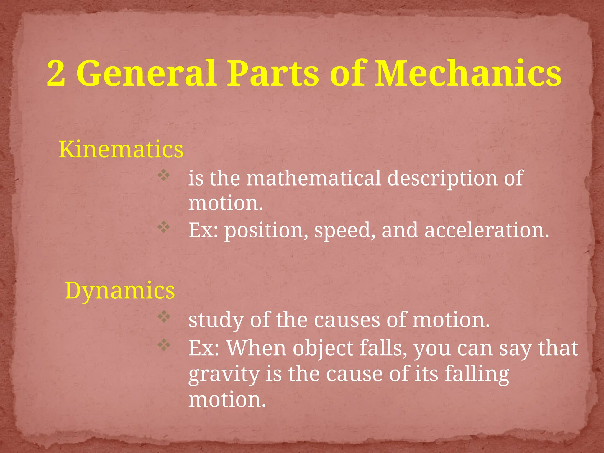 Presentation for Definition, formula and Example of Kinematics (Velocity and Acceleration).pptx