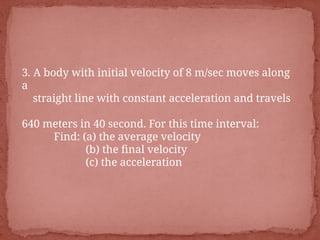Presentation for Definition, formula and Example of Kinematics ...