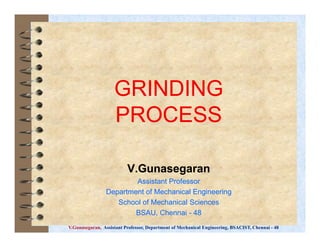 Grinding Process mechanical manufacturing | PDF