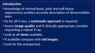 4. Musculoskeletal X ray For health student | PPTX