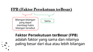 4. KPK DAN FPB metode tabel sd kelas 5 kurikulum merdeka | PPTX
