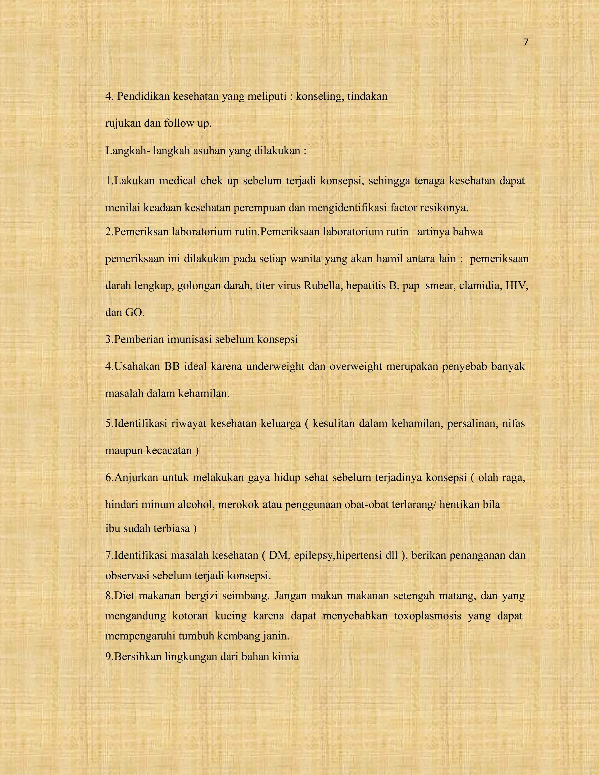 CONTOH ASKEB PRANIKAH dan prakonsepsi pada catin | PPT